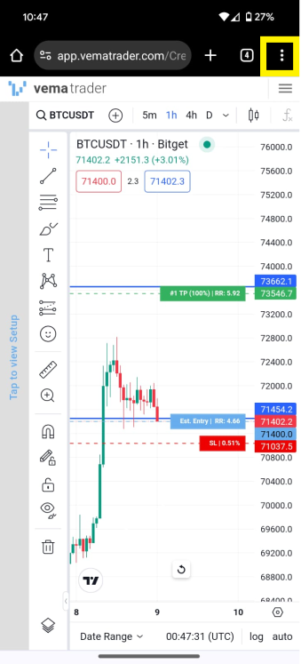 Downloading VEMA as an "App" – VEMA Trader